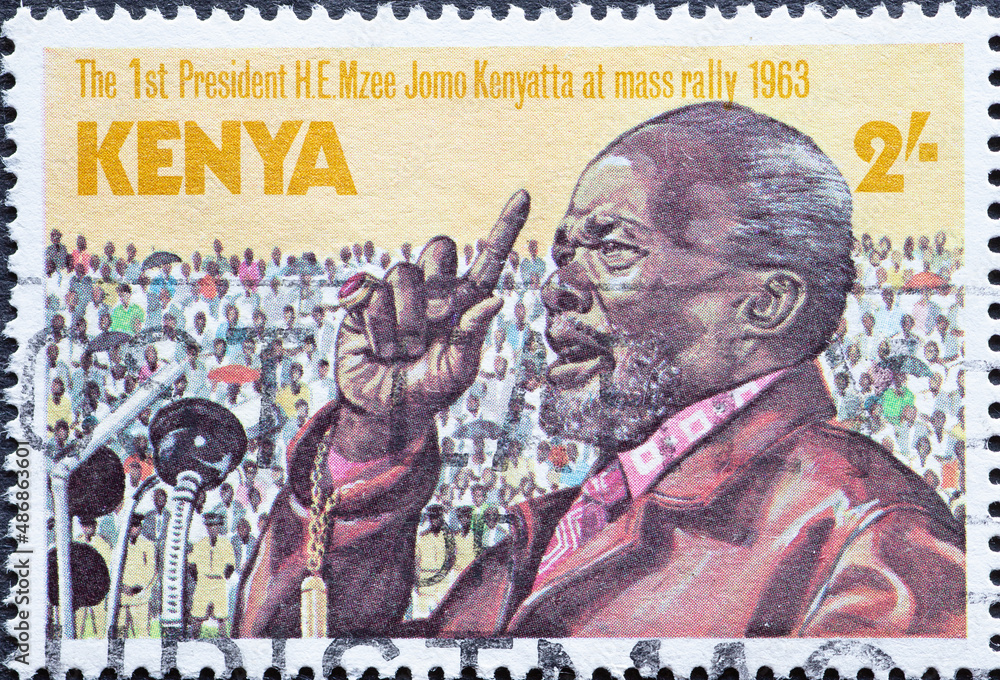 Kenya - circa 1978: a postage stamp from Kenya , showing a portrait of ...
