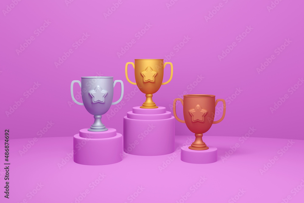 3d podium award trophy wallpaper for 1st 2nd 3rd position prize ...