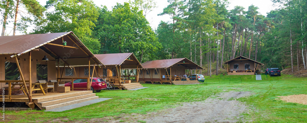 Photo & Art Print Glamping at a campsite, Hilda Weges