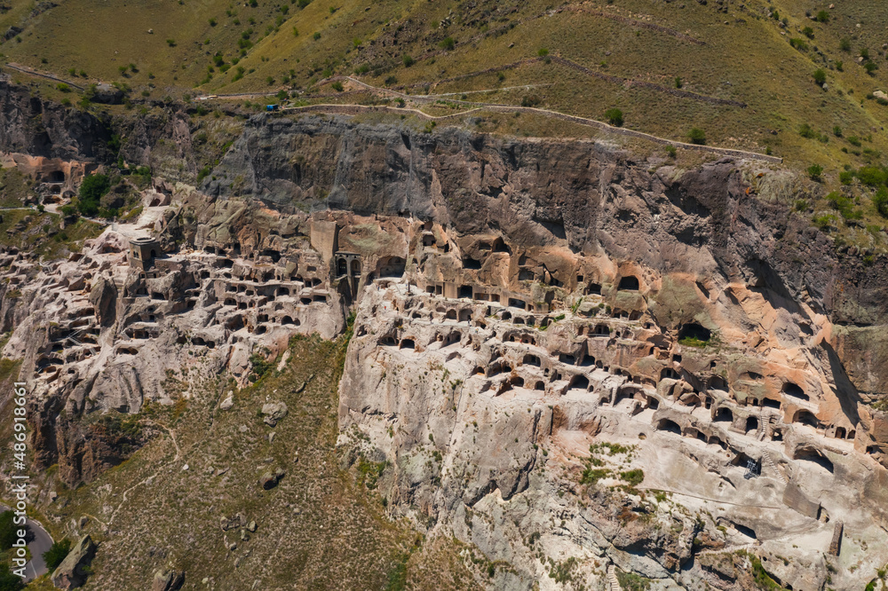 Vardzia cave monastery complex in Georgia monument of medieval Georgian ...