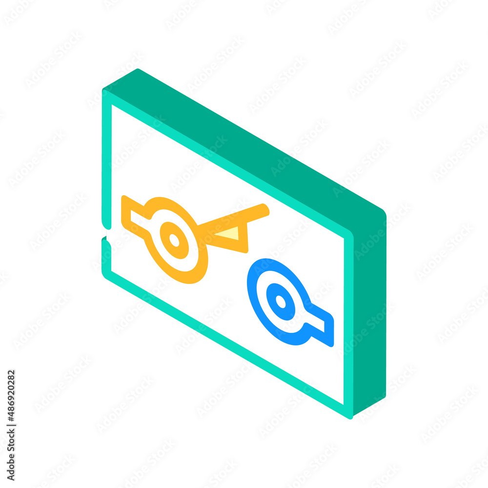 limit switch mechanism isometric icon vector. limit switch mechanism ...