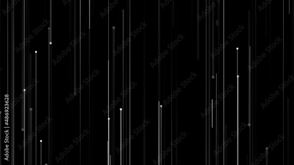 Simple black background animation with gently moving white and grey ...