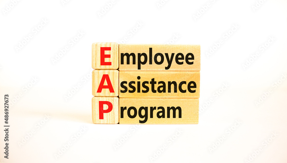 EAP employee assistance program symbol. Concept words EAP employee ...