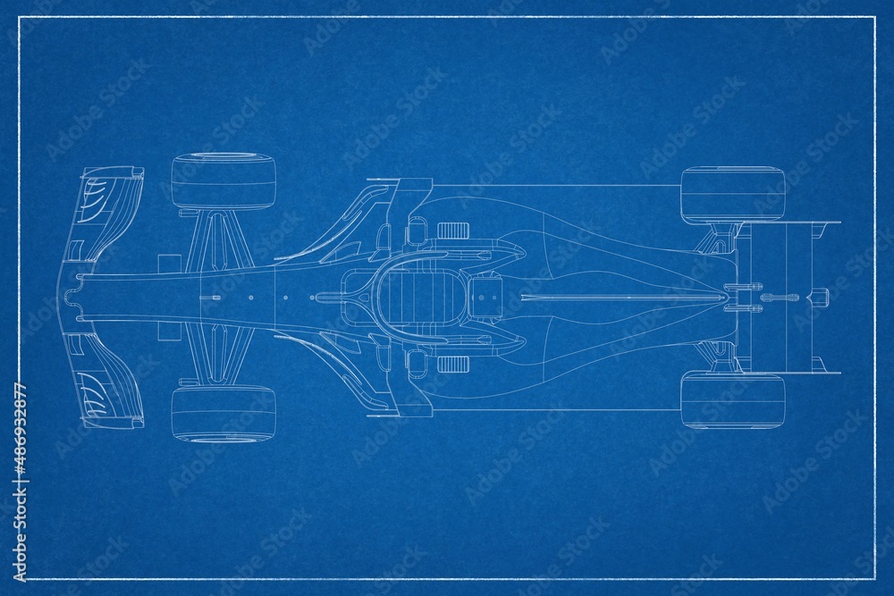 3d illustration of an F1 car. Stock Illustration | Adobe Stock