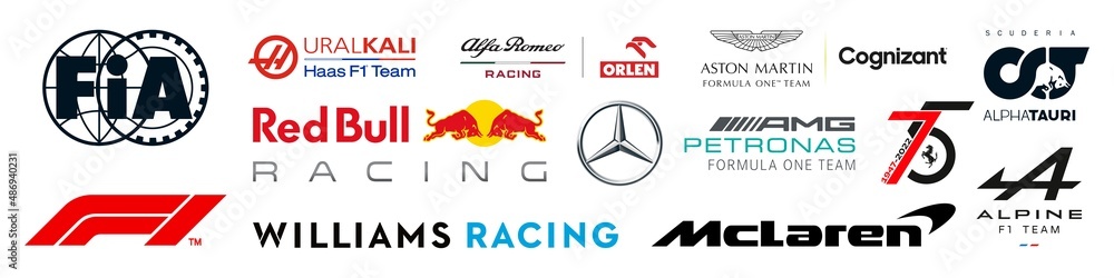 F1. Alfa Romeo Racing Orlen, AlphaTauri Honda, Alpine F1, Aston Martin ...