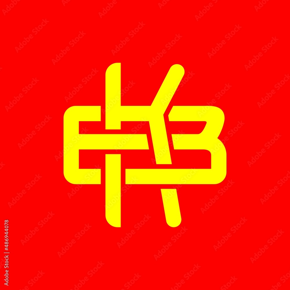 Initial KB, BK, EKB, KEB, monogram logo vector. Stock Vector | Adobe Stock