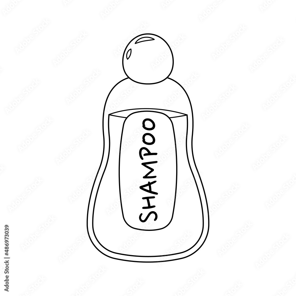 A bottle of Shampoo vector illustration cartoon isolated on white ...