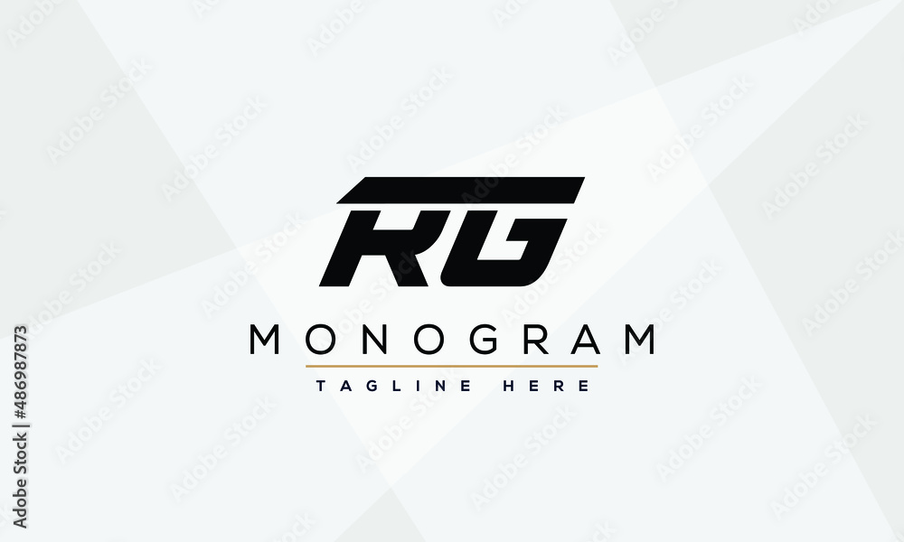 Letter RG initial logo, Creative RG rg Logo Icon Vector For Your Simple ...