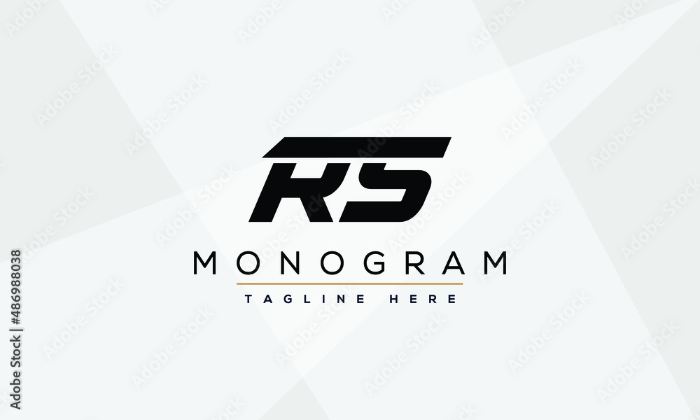 Letter RS Logo Alphabet Design Icon Vector Symbol Stock Vector | Adobe ...