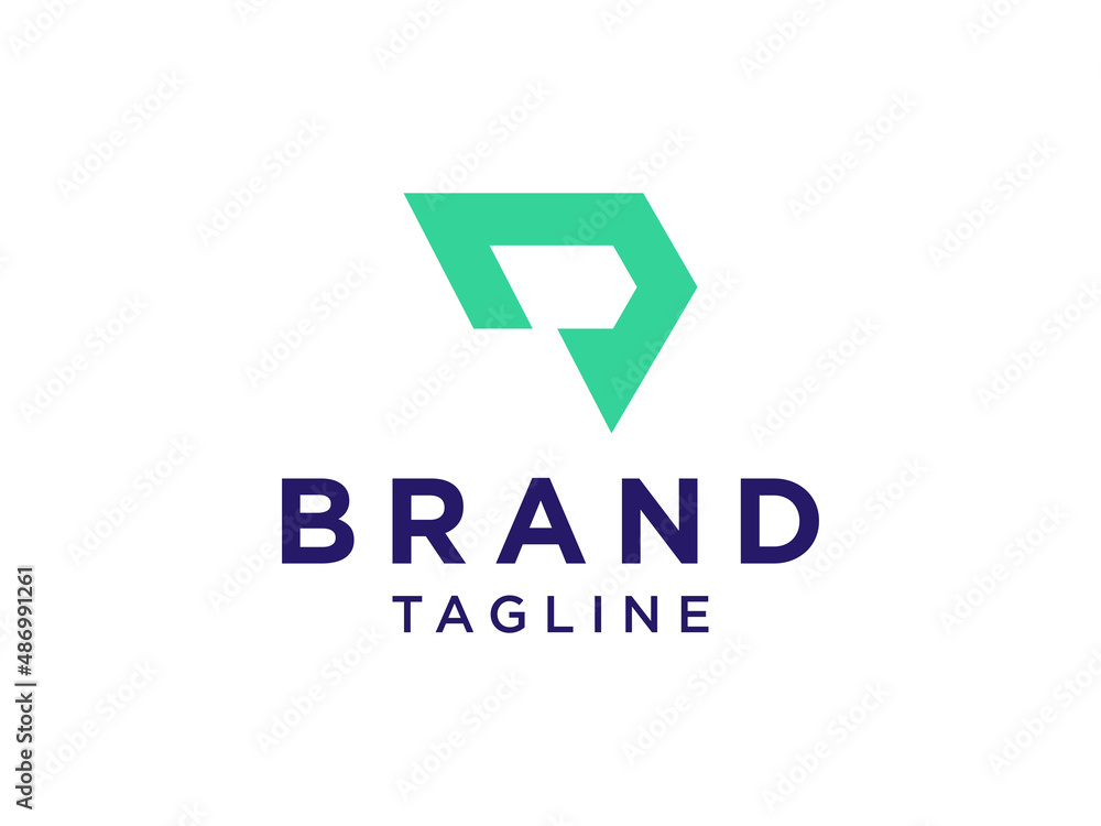 Abstract Letter R Construction Building Logo Design. Flat Vector Logo ...