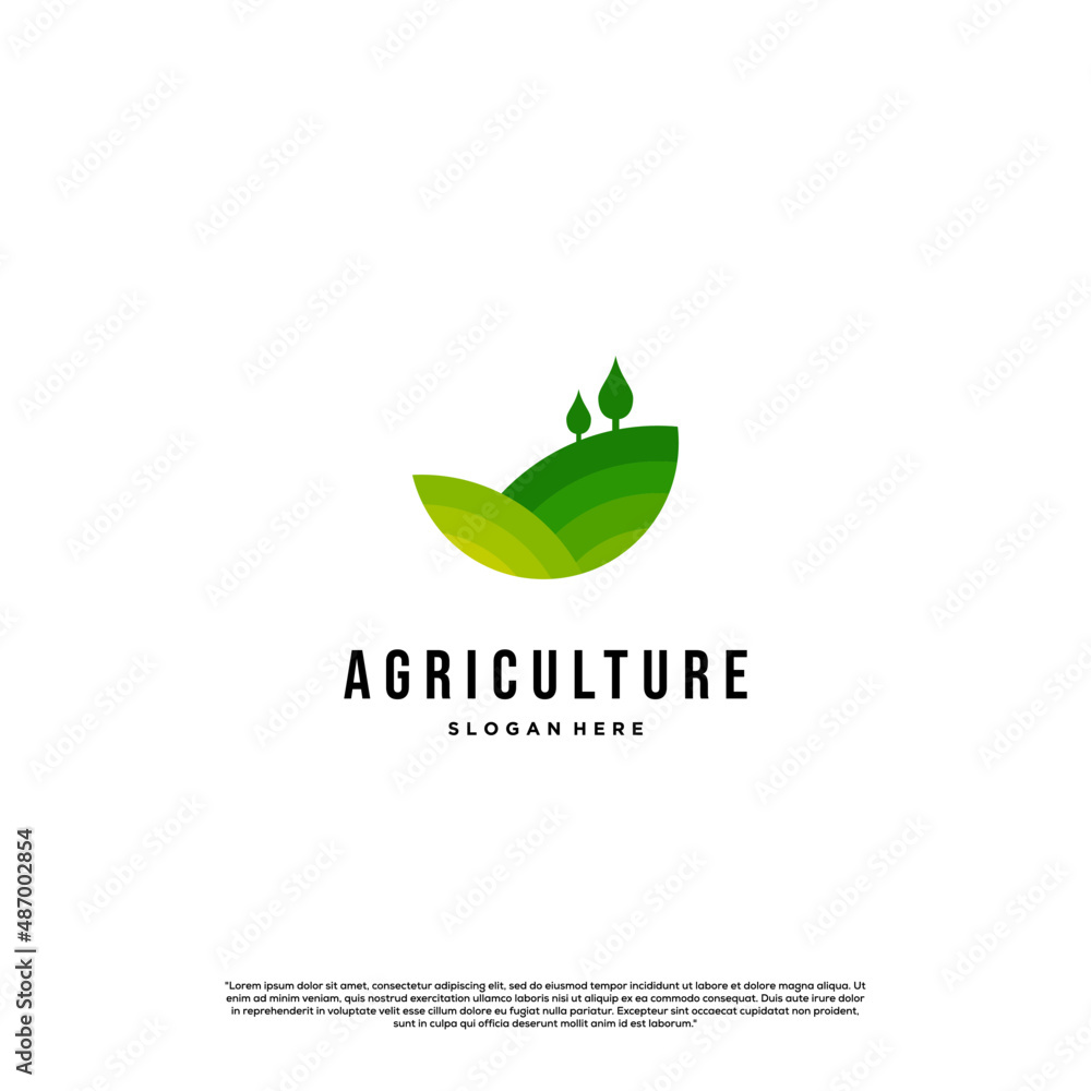 agriculture logo design modern concept. farm logo design icon template ...