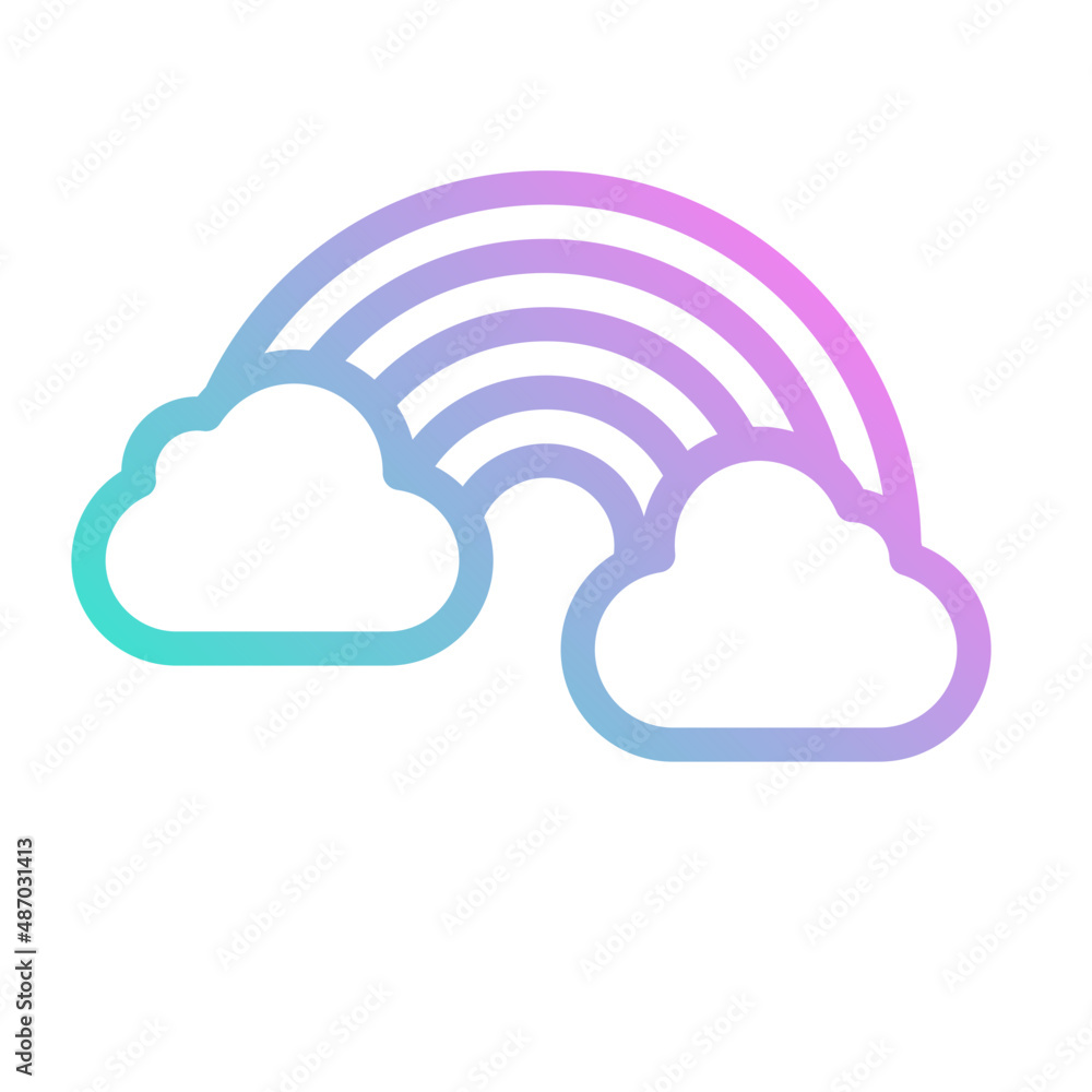 rainbow gradient icon Stock Vector | Adobe Stock