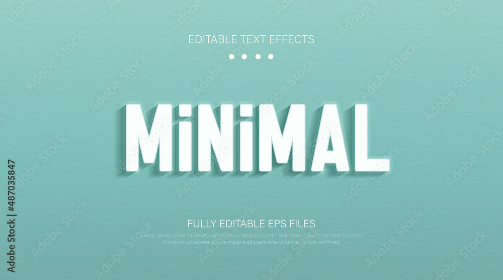 Minimal text vector effect. Simple cute pastel gradient background ...