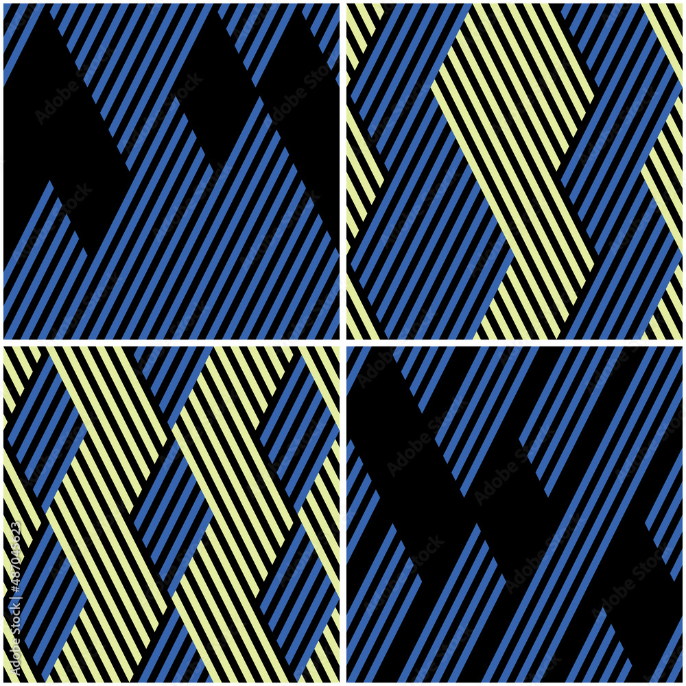 4 different vector patterns in the same package(eps). One pattern is ...