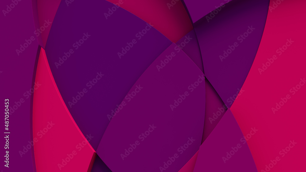 Pink and Purple Tech Background with a Geometric 3D Structure. Clean ...