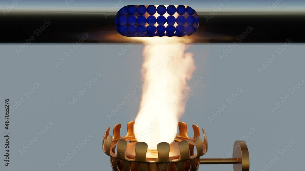 Educational animation in physics indicators how conduction works at the ...