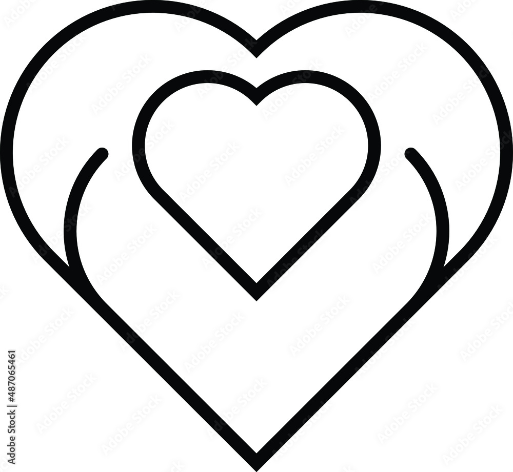 Premium set of heart line icons. Simple pictograms pack. Stroke vector ...