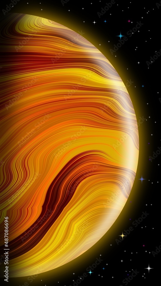 Ultra HD 4K Luxury Golden Abstract 3d Marble Planet Background Design ...