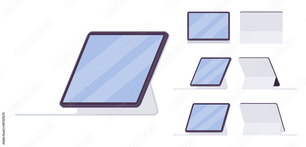 Tablet computer, horizontal mobile computing device, stand folio white ...