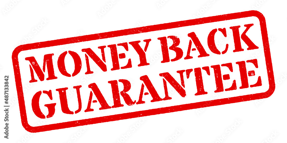 ‘Money Back Guarantee’ Red Rubber Stamp Stock Vector | Adobe Stock