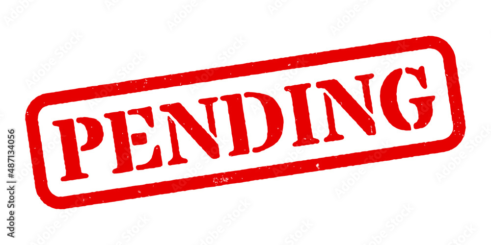 ‘Pending’ Red Rubber Stamp Stock Vector | Adobe Stock