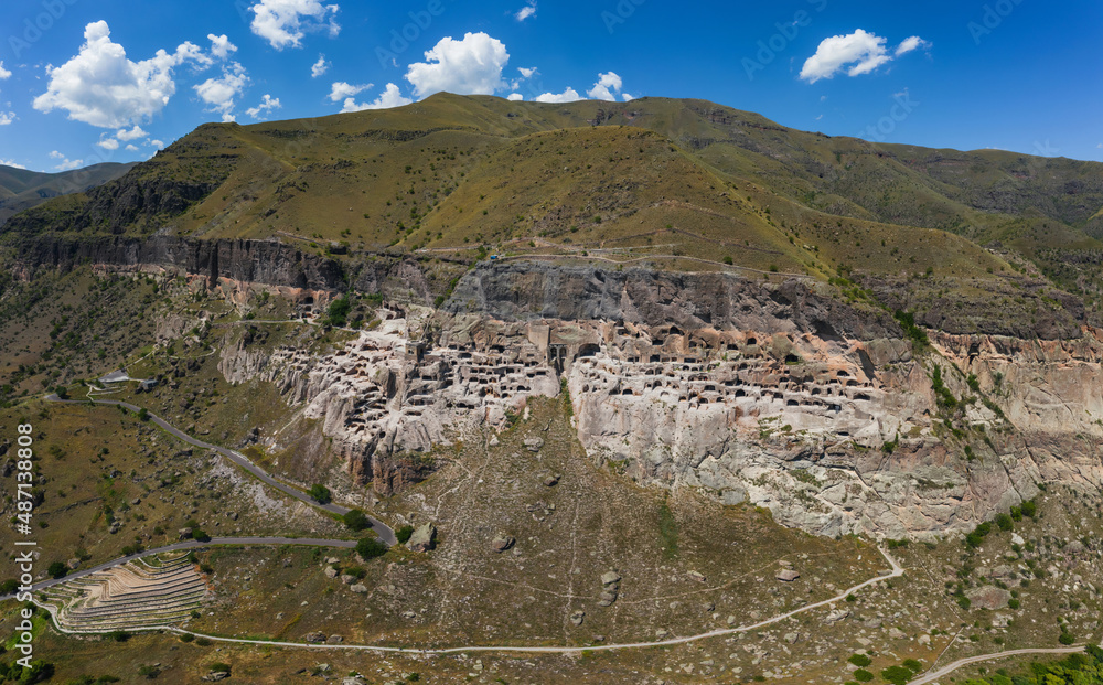Vardzia is a cave monastery complex in Georgia a monument of medieval ...
