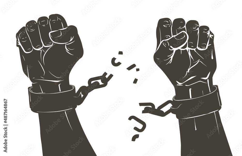 Hands Breaking Free