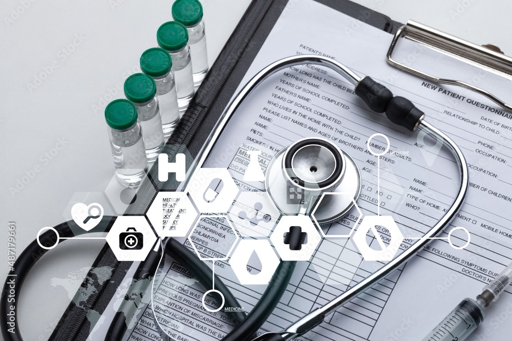 Graphic charts. Healthcare medical infographic, doctor health ...