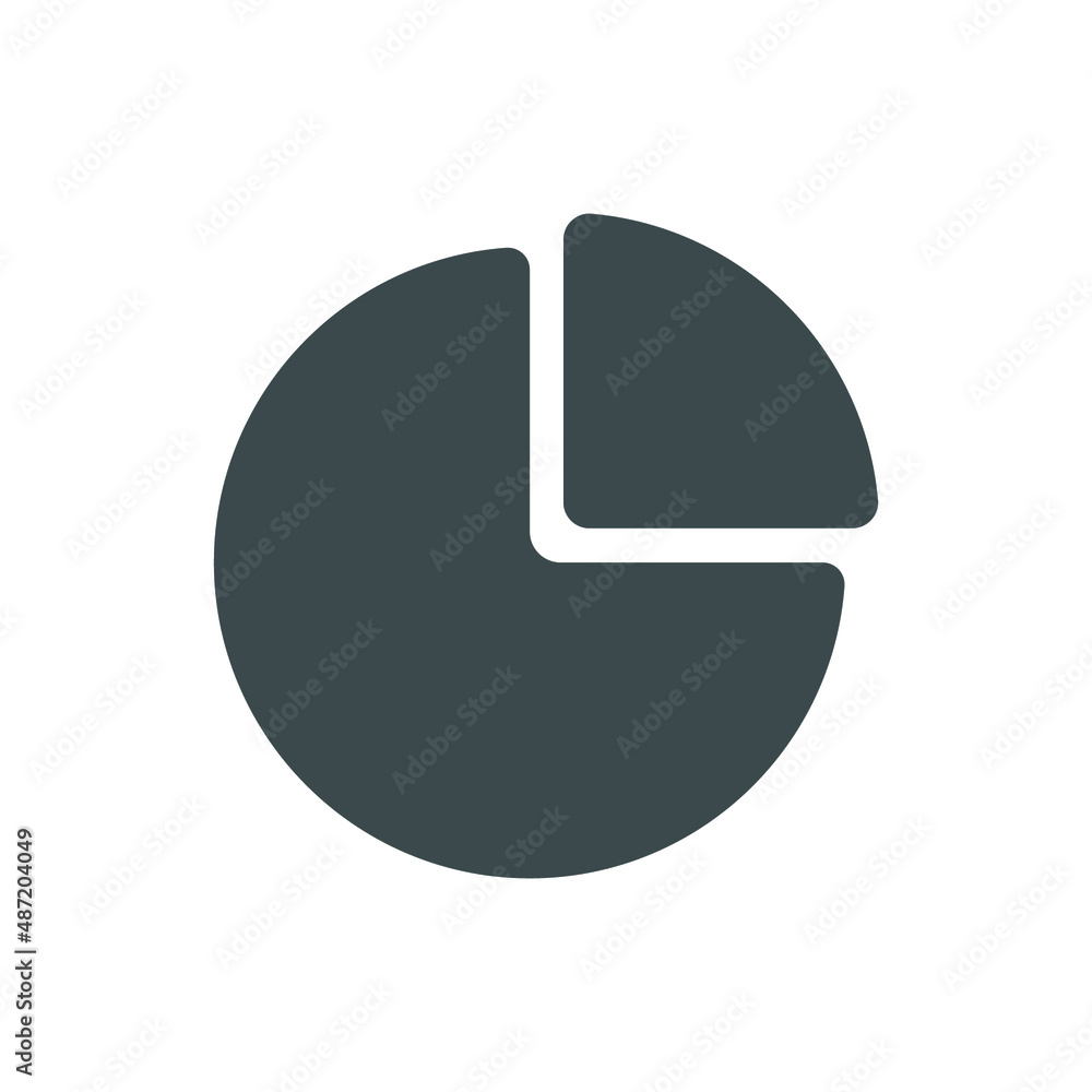 business pie chart presentation graphic two-section chart report or pie ...