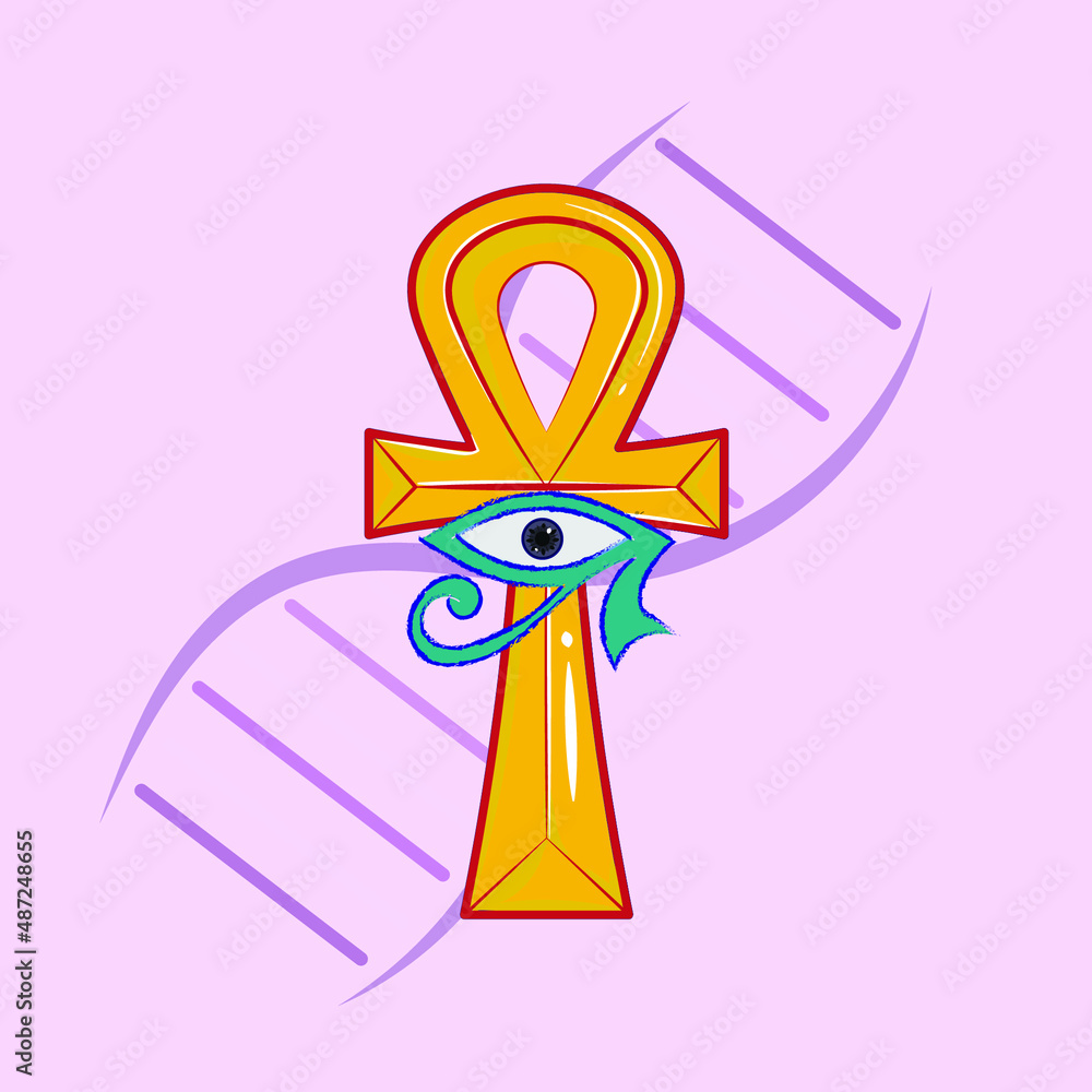 ankh illustration and vector a tool from ancient egypt Stock Vector ...