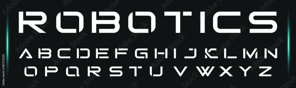 Vetor de ROBOTICS modern luxury tech abstract technology futuristic ...