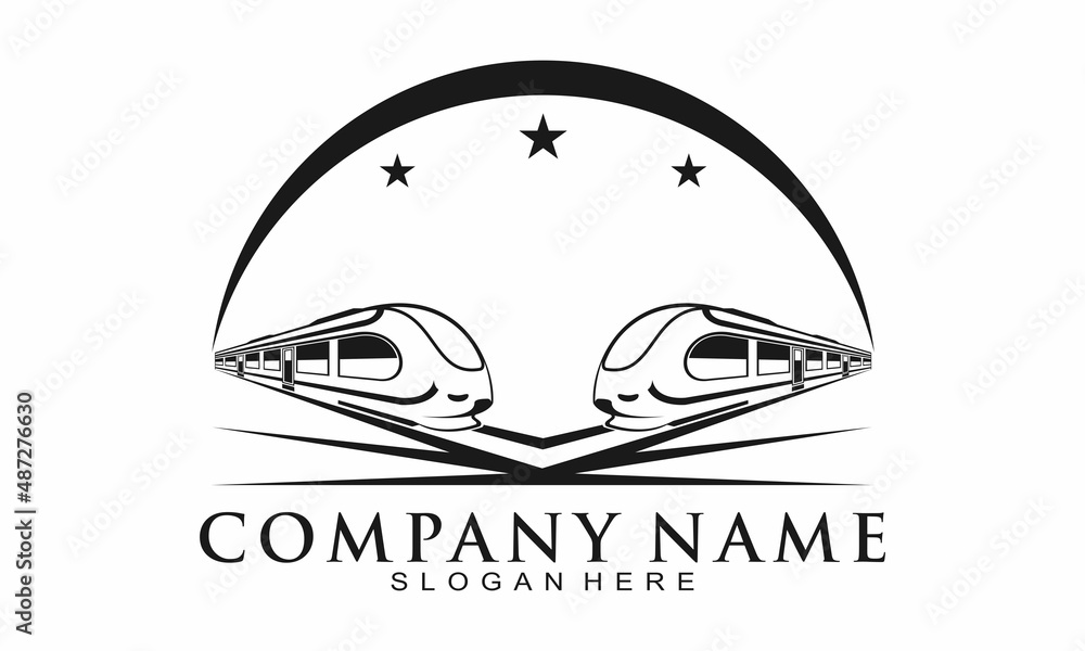 Fast train community symbol logo design Stock Vector | Adobe Stock