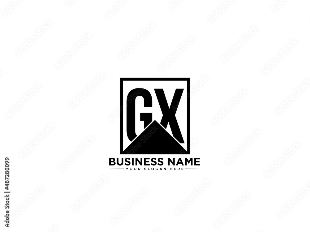 Letter GX Logo Vector, Monogram Initial letter gx g x logo template ...