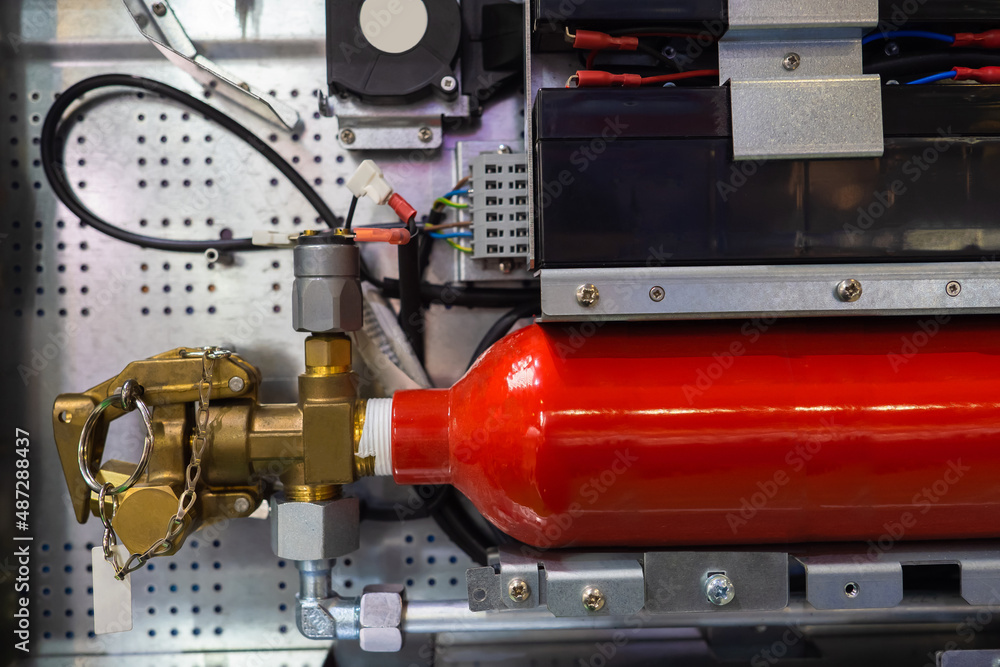 Electronic fire extinguishing system. Fire-extinguishing balloon with ...