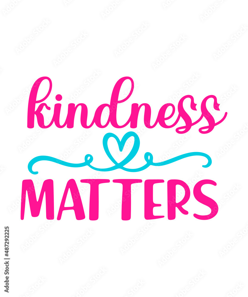 Kindness SVG Bundle, Inspirational Svg, Kind Cut File, Be Kind Svg Cut ...