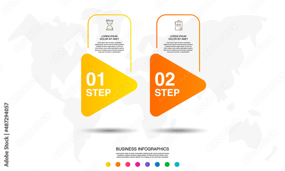 Vector infographics with 2 triangles. Business concept graphic process ... Vector infographics with 2 triangles. Business concept graphic process ...