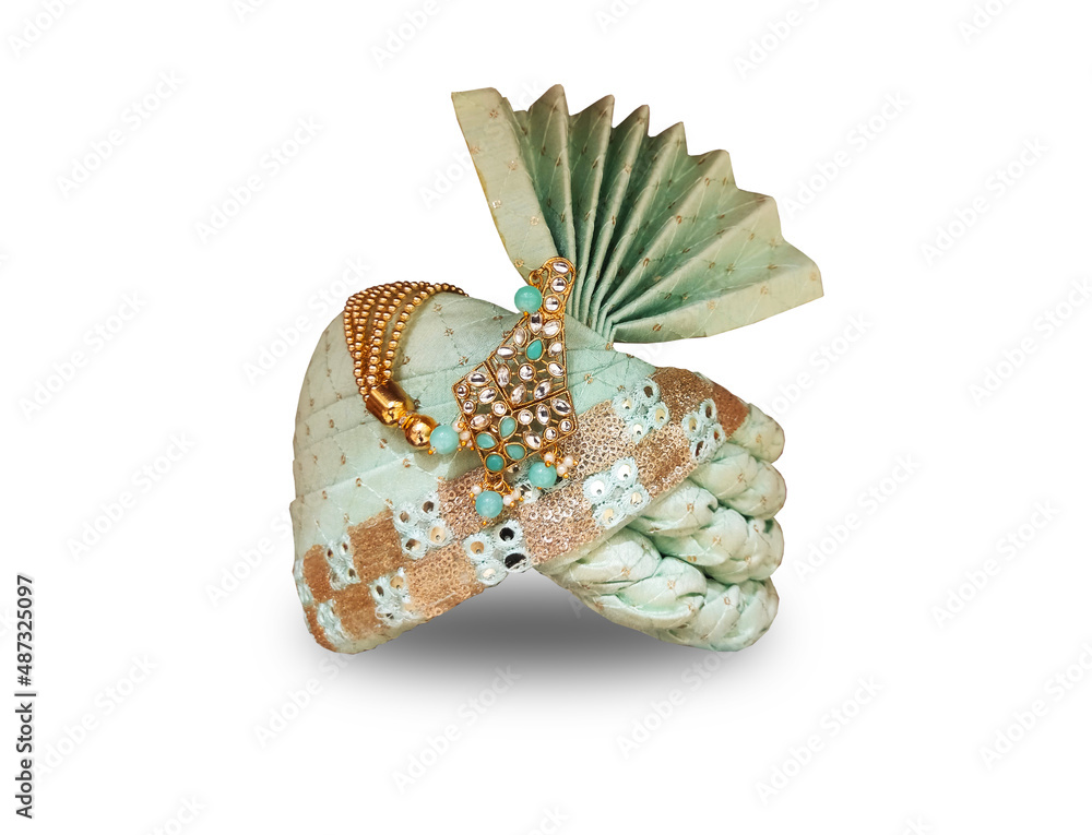 Indian Wedding safa/Turban/pagdi for Men Golden Color Dulha Marriage ...