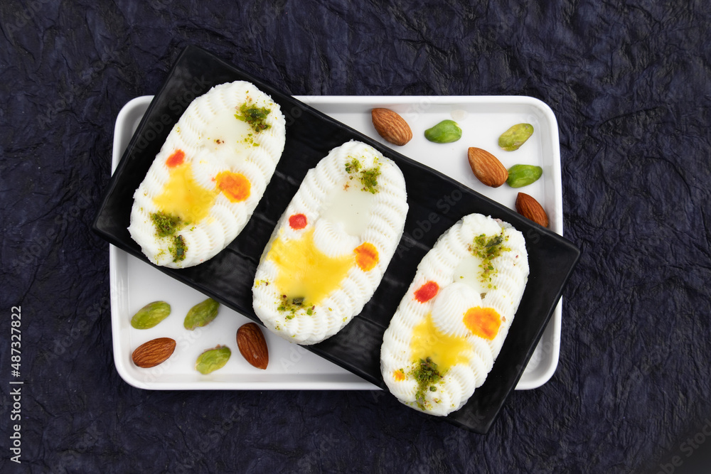 Indian Mithai Cham Cham Also Called Rasgulla Chomchom Or Rosogolla ...