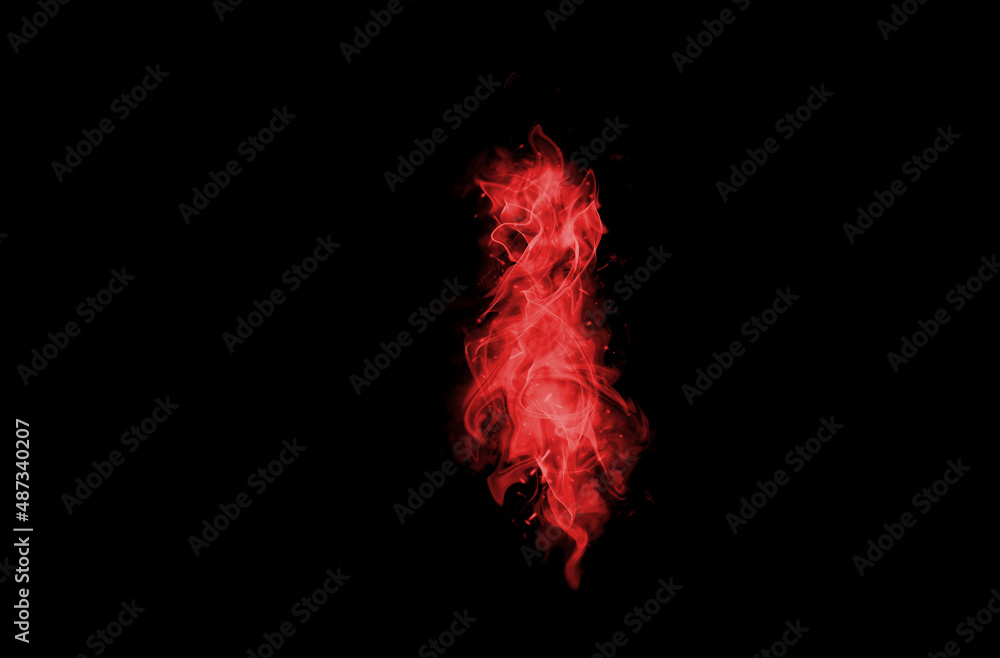 abstract light red smoke steam flow realistic dust overlay beam fire ...