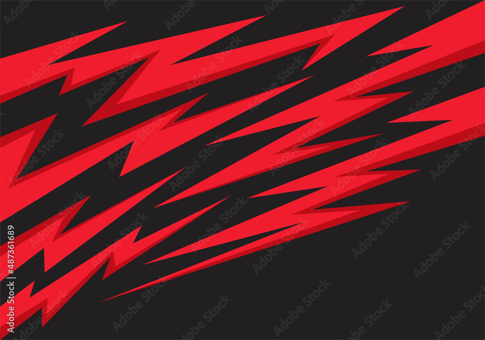Abstract background with red sharp and zigzag line pattern Stock Vector ...
