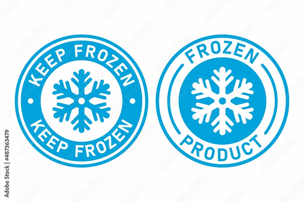 Keep frozen badge vector logo template. Suitable for label product ...