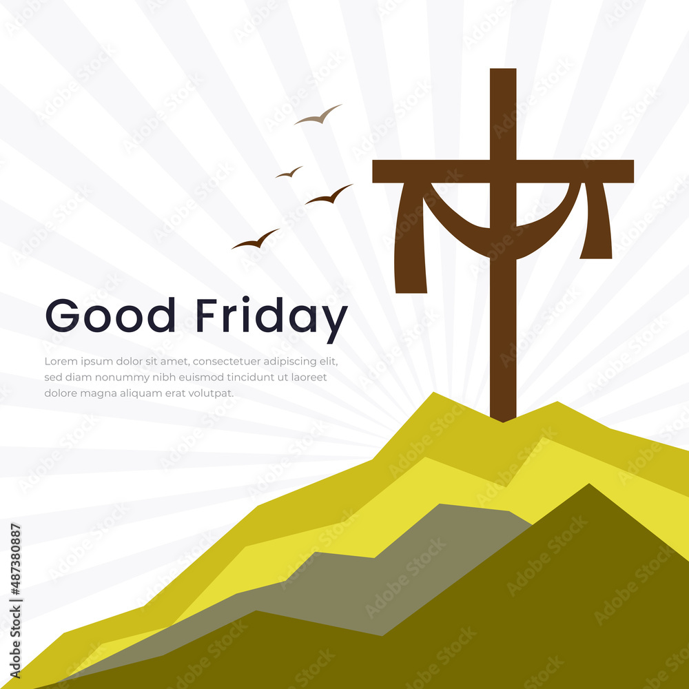 Jesus Christ Good Friday, Christian Religious Occasion With Jesus Cross ...