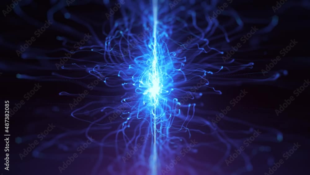 Vidéo Stock Abstract Energy Forcefield Particles Background Loop/ 4k ...