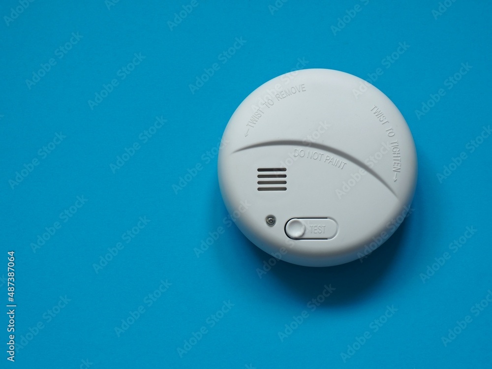 Photoelectric smoke detector. Fire alarm. Residential fire safety ...