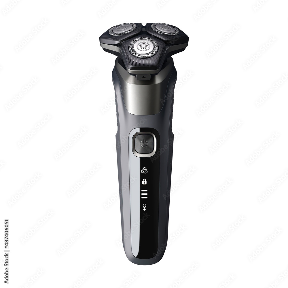 Brand New Electric Razor Isolated on White Background. Travel Cordless ...