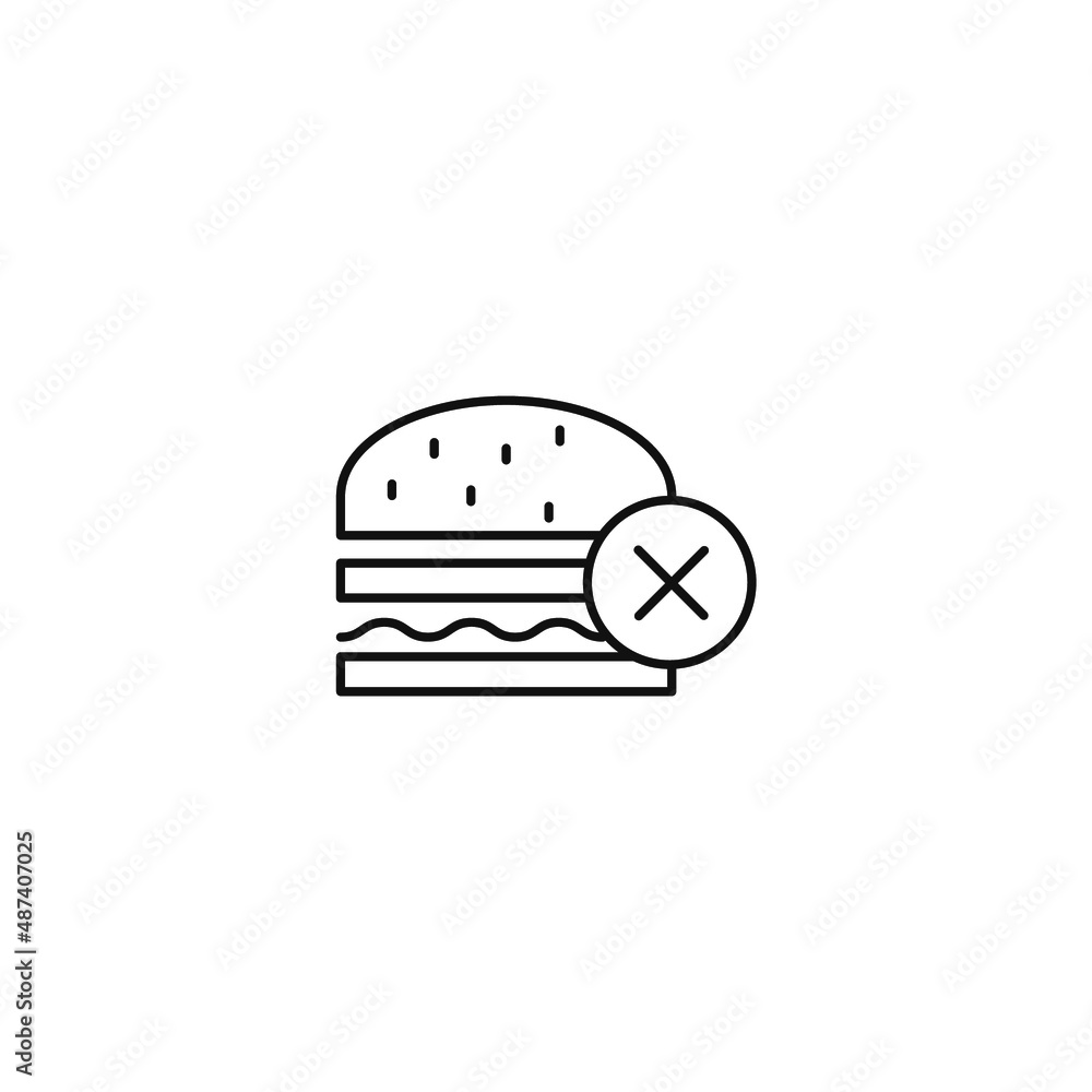 junk food icons symbol vector elements for infographic web Stock Vector ...