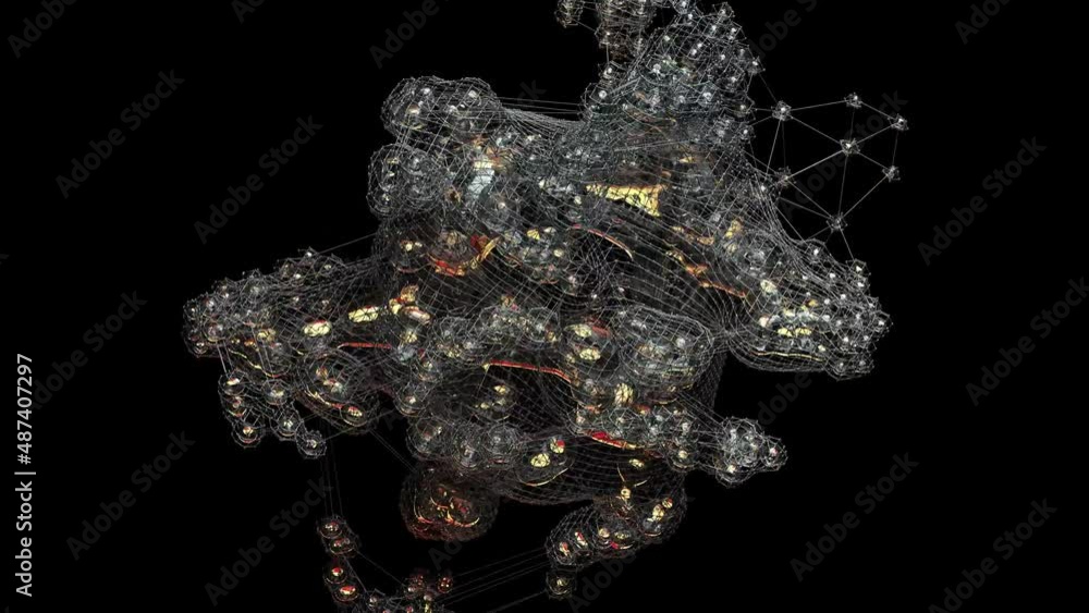 3d render of abstract art video animation with surreal substance in ...