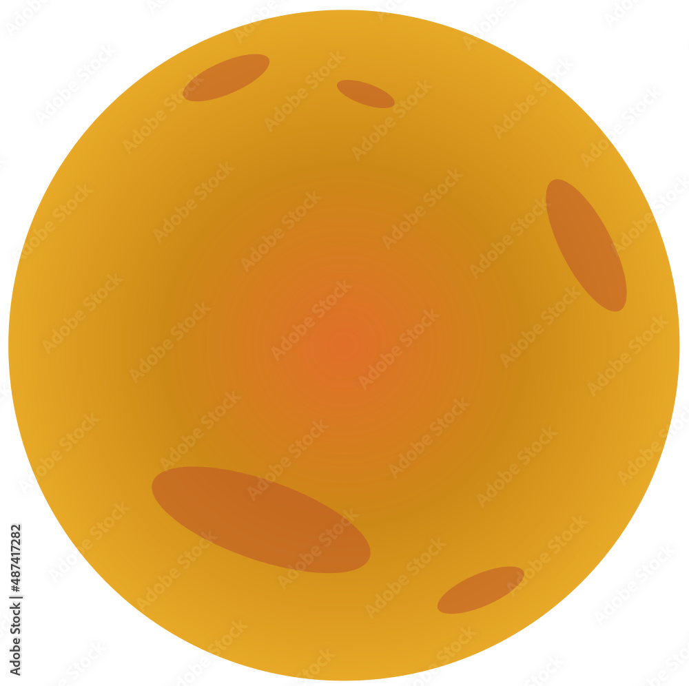 Planetoide en vector, Sol gran astro Stock Vector | Adobe Stock