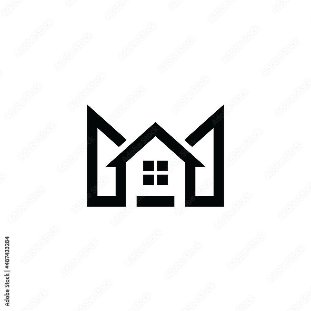 Initial letter M construction logo design concept Stock Vector | Adobe ...