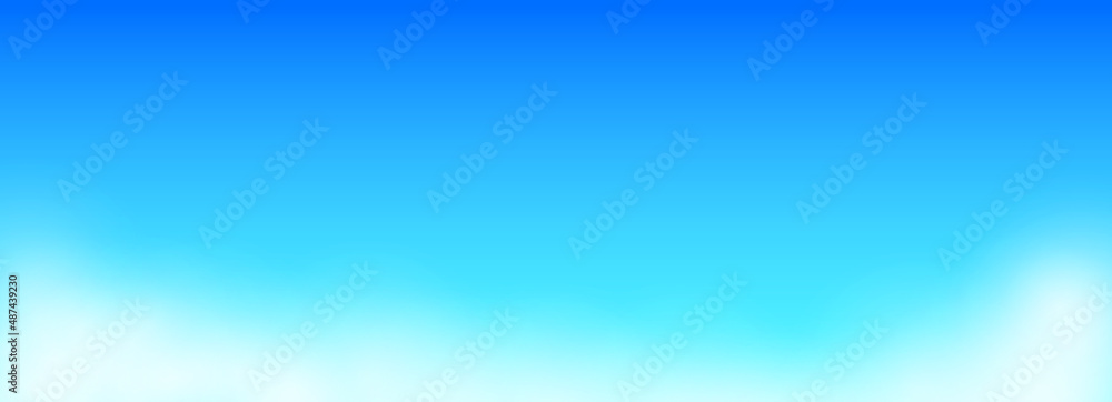 Cloudy blue sky background. Hand painted gradient mesh. Realistic ...